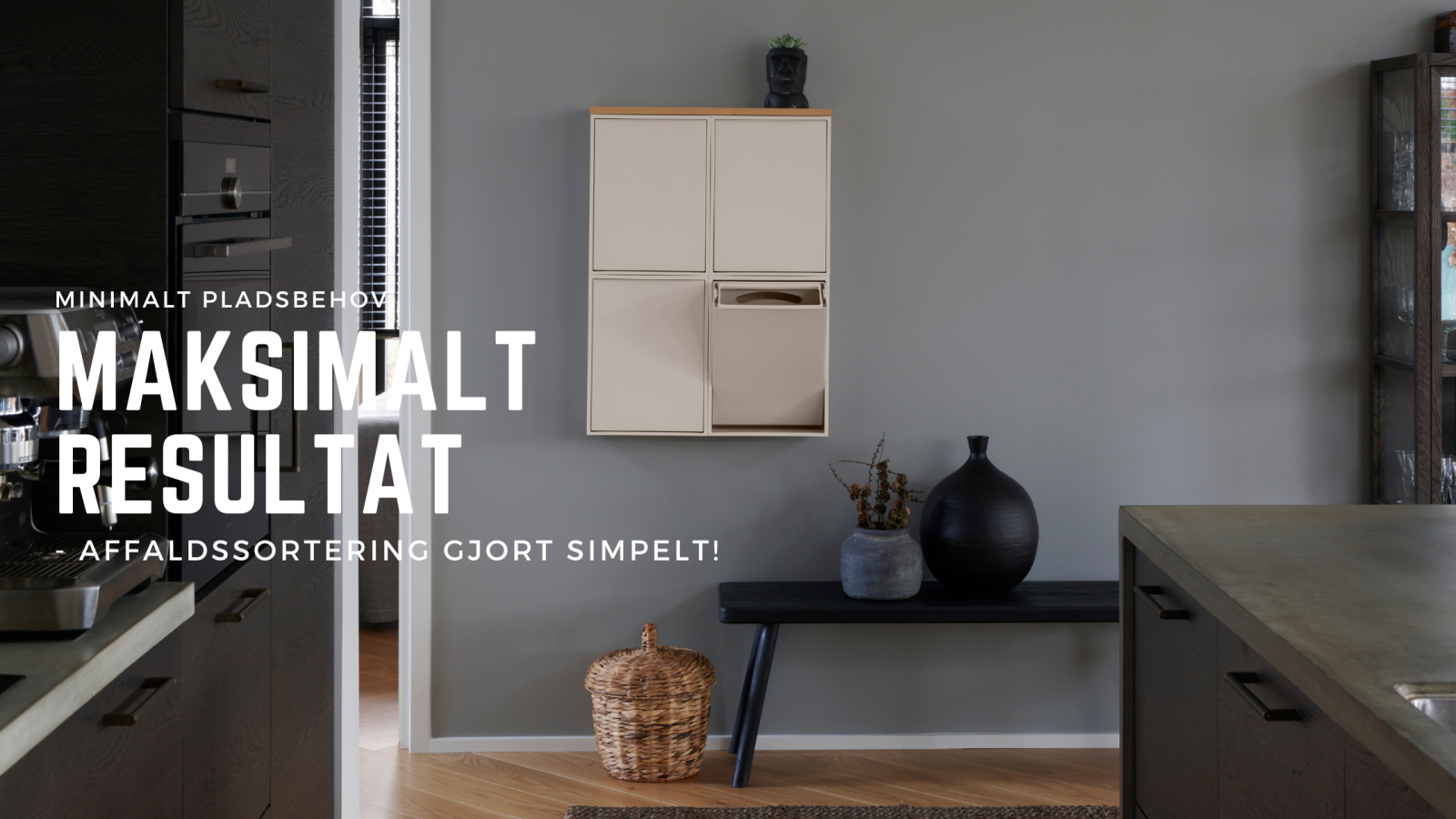 Affaldssortering i hjemmet - Flotte løsninger til indretningen!