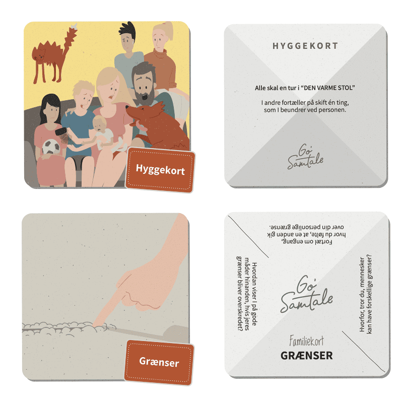 Samtalekort til Sammenbragte Familier fra Go' Samtale