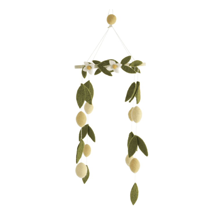 Håndlavet Uro med Lemon i Uld | Gry & Sif